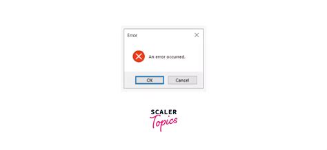 difference between error and exception in java scaler topics