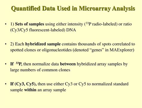 Ppt Introduction To Data Mining Of Microarrays Using The Microarray