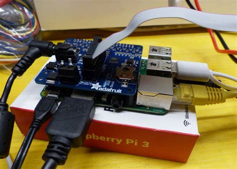 adafruit rgb matrix hat the raspberry pi can talk with the rgb led