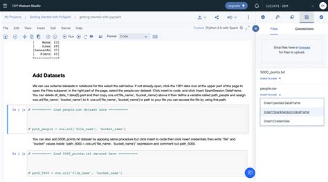 getting started with pyspark build smart build secure ibm developer
