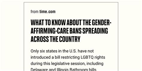 What To Know About The Gender Affirming Care Bans Spreading Across The