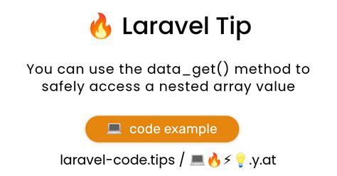 you can use the data get method to safely access a nested array value