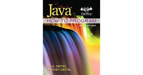 java how to program by paul deitel