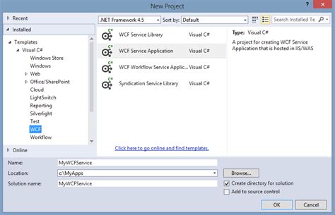 using wcf in native blog