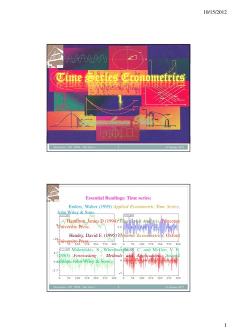 pdf time series analysis lecture notes