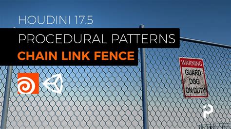houdini 17 5 procedural patterns chain link fence unity 3d