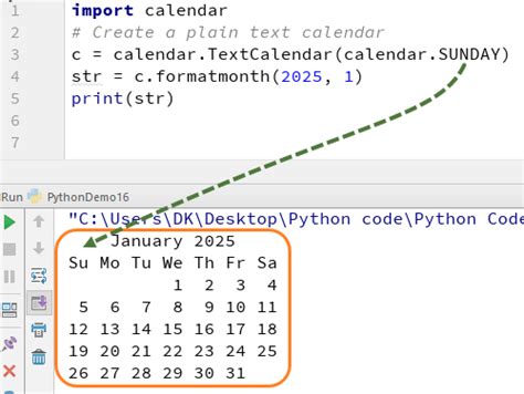 python calendar tutorial with example python tutorials