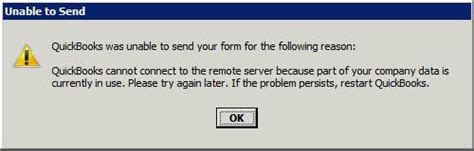 quickbooks unable to connect to remote server get help