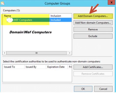 knowledge collection setting up windows event forwarder server wef