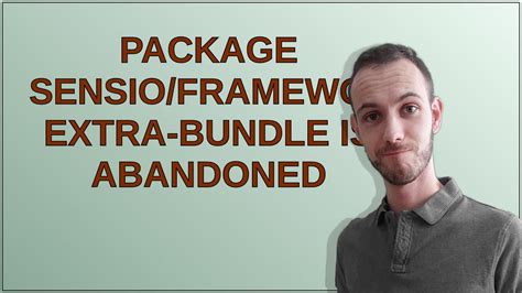 package sensio framework extra bundle is abandoned youtube