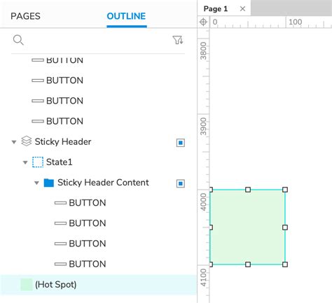 scroll activated sticky header tutorial · axure docs