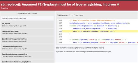 type error in php8 str replace argument 2 replace must be of