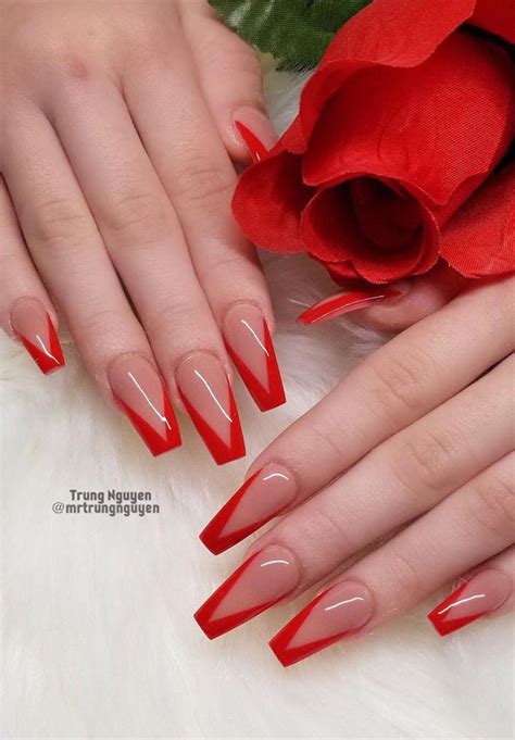 52 Luxury Coffin French Tip Nail Designs Style Vp Page 45