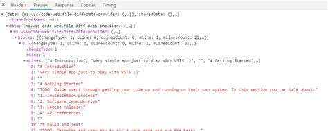 git vsts api commit diffs stack overflow