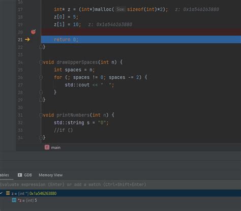 c how to get clion to show elements after the first in the debugger