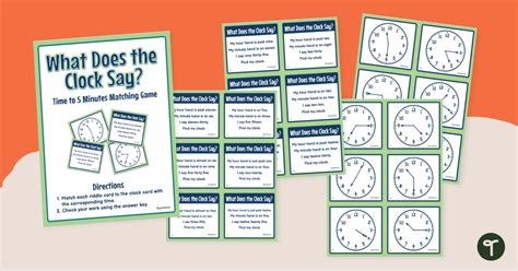 What Does The Clock Say Telling The Time Game Teach Starter
