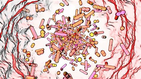 bacteria animation stock video clip k008 7774 science photo library
