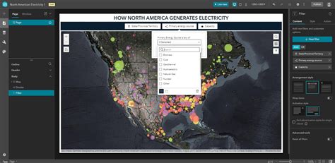 try the filter widget in arcgis experience builder