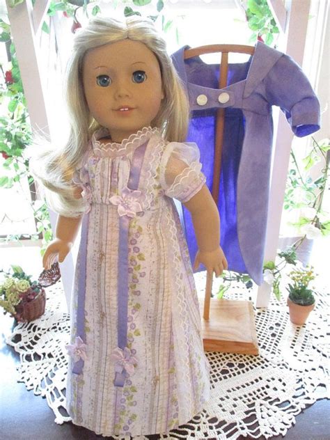 Regency Era Historic Doll Dress To Fit Your 18 American Girl Doll With