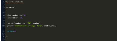 int to char string c code example