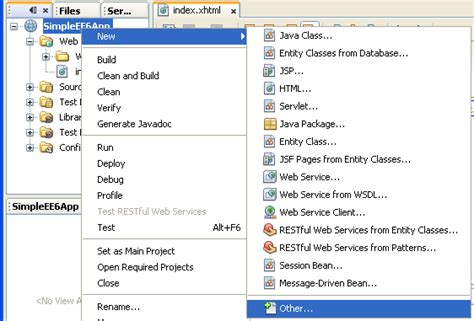 a tutorial on how to create the entity class and session facade for