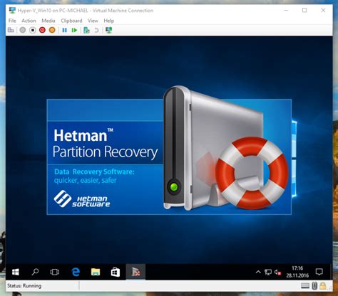 recovering data of a microsoft hyper v virtual machine