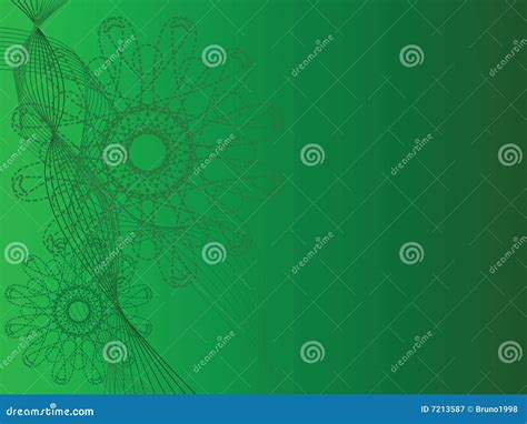 Dimensiones De Una Variable Verdes Abstractas Ilustración Del Vector