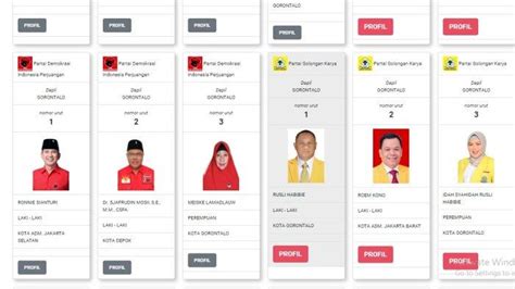 54 Nama Caleg Dpr Ri Dapil Gorontalo Yang Masuk Dct Ada Suami Istri