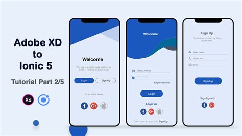 ionic 5 tutorial creating login and sign up page part 2 6 youtube