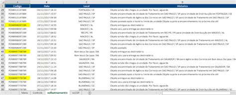 Planilha Rastreamento Correio No Excel E Consulta Cep 3 0