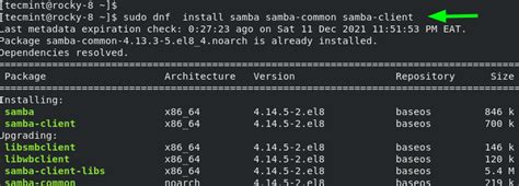 how to setup samba server in rhel rocky linux and almalinux