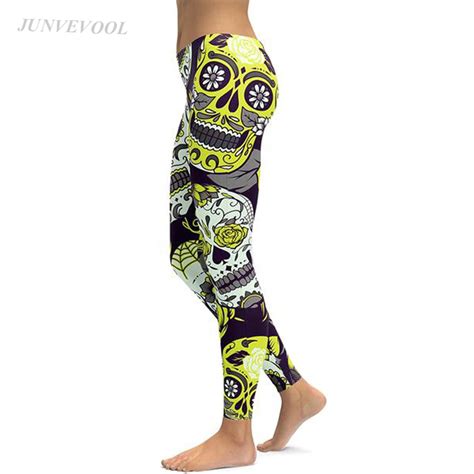 Buy Gothic Women Leggings Fitness Skull Legging Punk