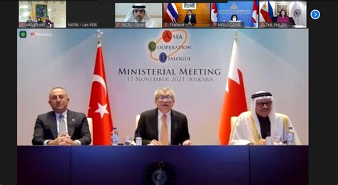 Asia Cooperation Dialogue Foreign Ministers Meeting Ministry Of