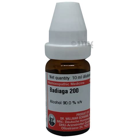 Dr Willmar Schwabe Germany Badiaga Dilution 200 Buy Bottle Of 10 0 Ml