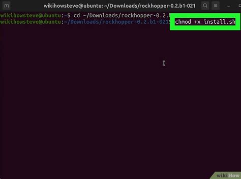 cómo ejecutar archivos install sh en linux usando la terminal