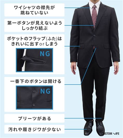 失敗しないビジネススーツのマナー｜今更聞けない基本の着こなしを徹底解説 Customlife カスタムライフ