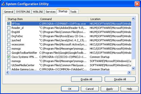 how to use the system configuration utility to troubleshoot tuwebsong