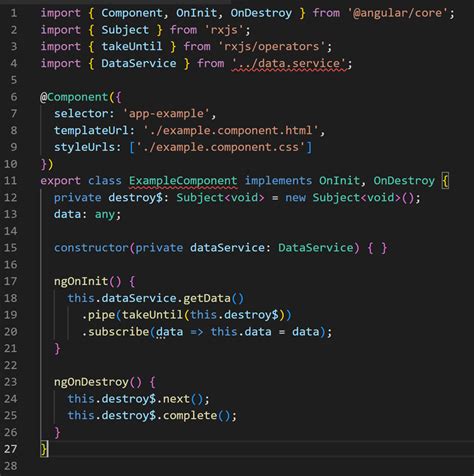 strategies to avoid memory leaks in an angular application by