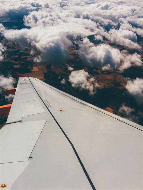 Gambar Sayap Awan Langit Pesawat Terbang Kendaraan Penerbangan