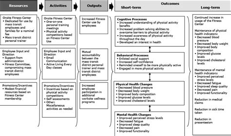 preventing chronic disease development of a logic model for a