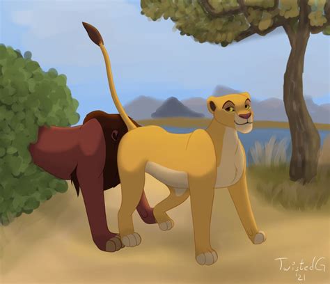Rule 34 Cunnilingus Disney Duo Felid Female Feral Kiara Kovu Lion