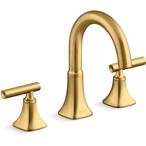 Kohler Rill Vibrant Brushed Moderne Brass Widespread 2 Handle