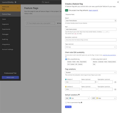 how to implement feature flags using launchdarkly