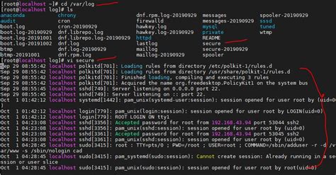 how to check centos login history in security log h2s media