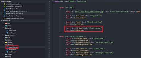 home automation triggered ftp upload using node red