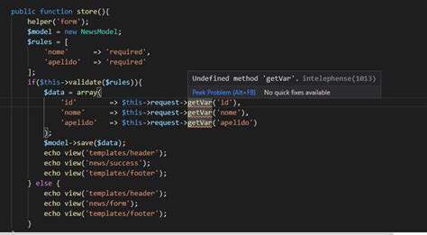 undefined method getvar with codeigniter · issue 1670 · bmewburn