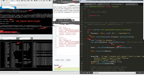laravel 5 phpunit getcontent return empty stack overflow