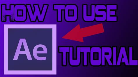 how to use adobe after effects cs6 youtube