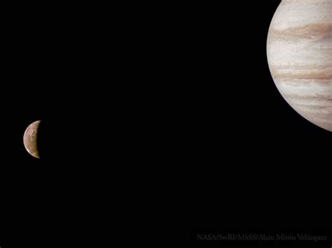 Nasas Juno Spacecraft Captures Jupiter With Its Volcanic Moon Io