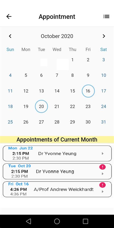 android how to get all events in a month using table